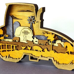 Farm Tractor SVG Laser Cut Files 6 Layer Art Piece for - Etsy UK