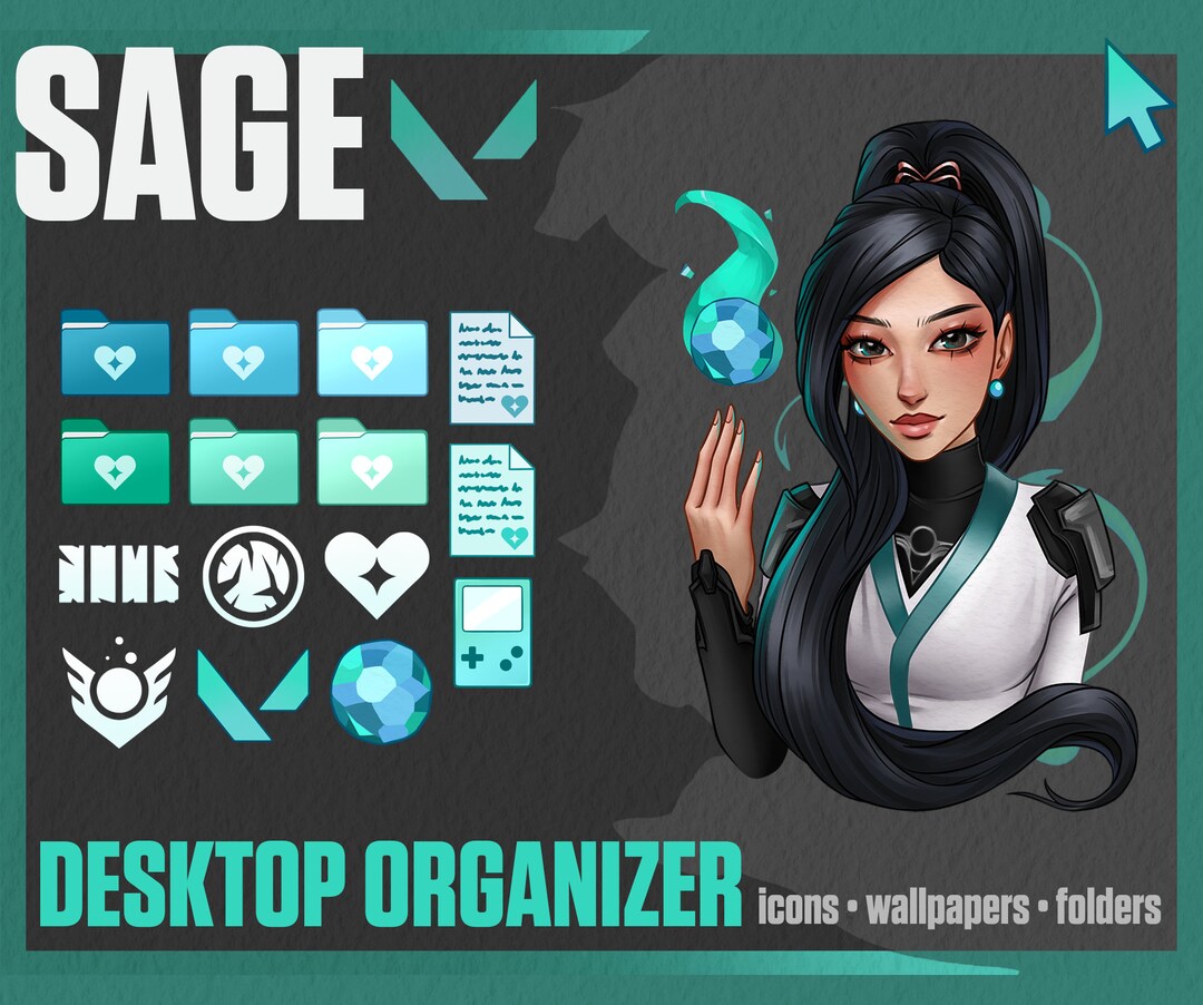 Sage Valorant Custom Desktop Set Theme Icons Folders Wallpaper ...