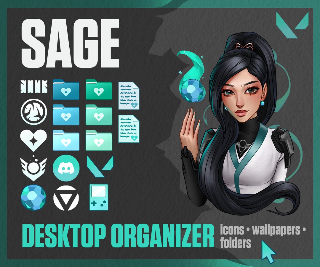 Sage Valorant Custom Desktop Set Theme Icons Folders Wallpaper ...