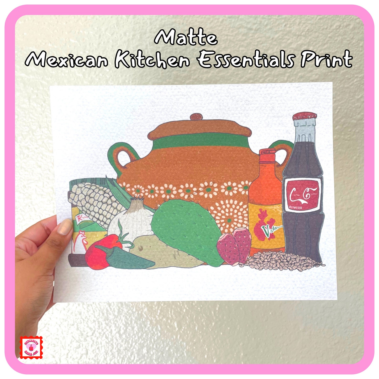 Mexican Kitchen Essentials Print, Mexican Art, Poster, Wall Art, Decor ...