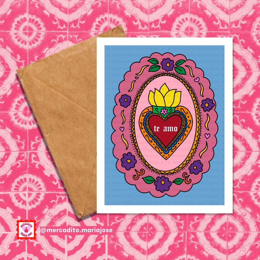 Te Amo Card, Amor, Love Cards, Spanish, Spanglish, Latinx, Latina ...