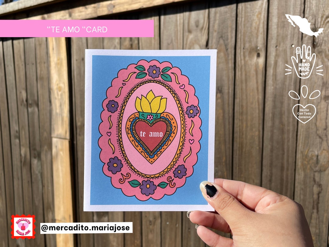 Te Amo Card, Amor, Love Cards, Spanish, Spanglish, Latinx, Latina ...