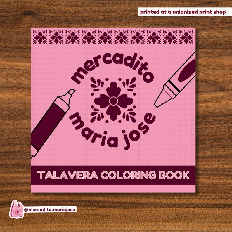 Talavera Coloring Book, Cozy Girl Coloring Book, Original Hand Drawn ...
