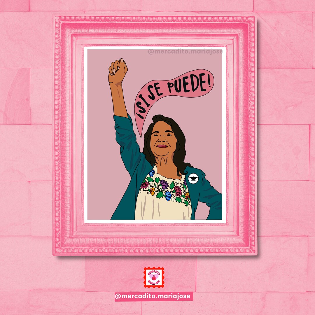 Dolores Huerta, Farmworkers, UFW, Print, Artwork, Latine, Latinx ...