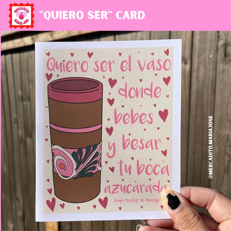 Quiero Ser Card, Mexican, Love Cards, Spanish, Spanglish, Latinx ...