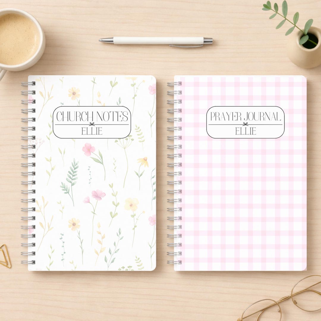 Personalized Church Notes Notebook 5.5 X 8.5 Inches Custom Sermon ...