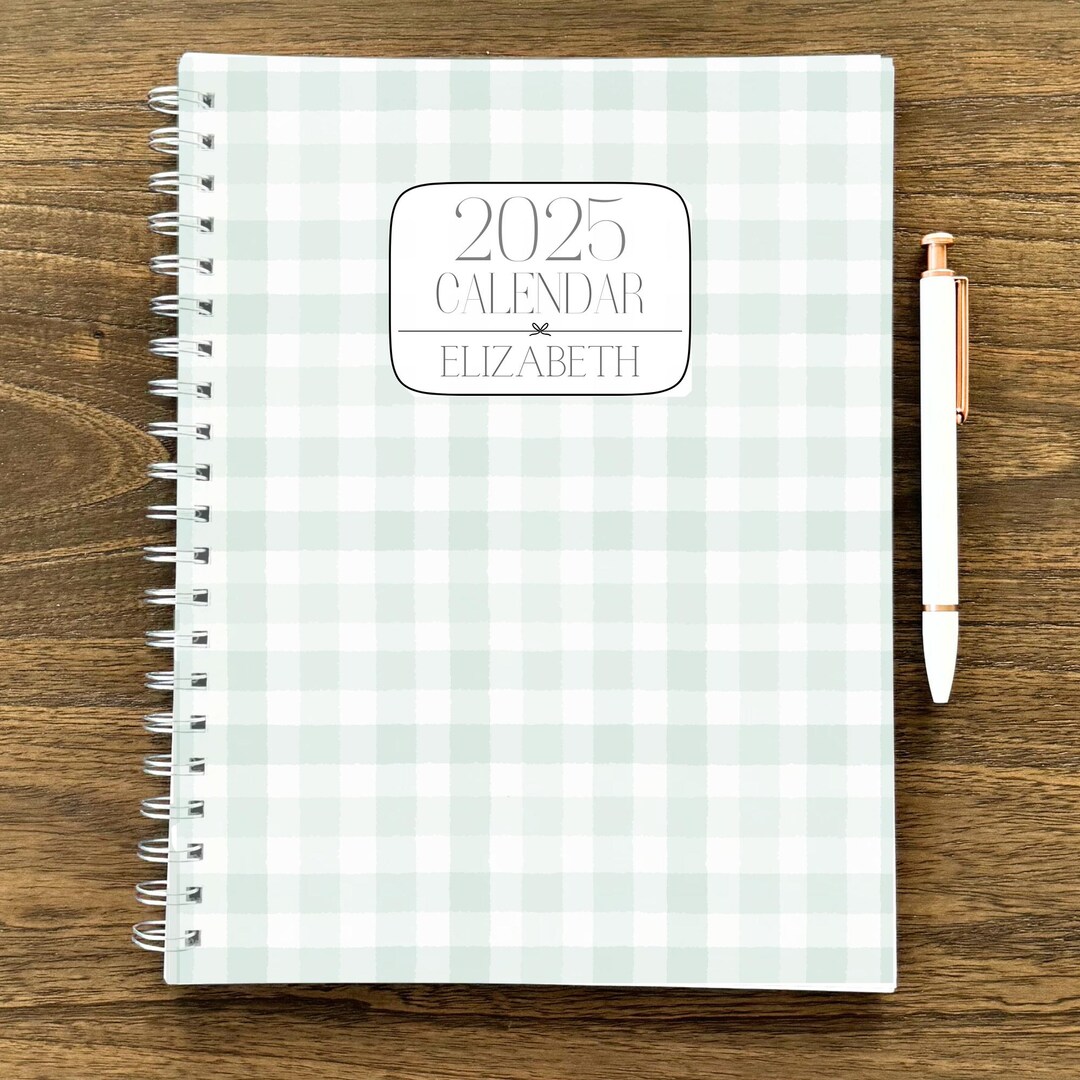 2025 Planner 8.5x11" Custom 18 Month Calendar Personalized Planner ...