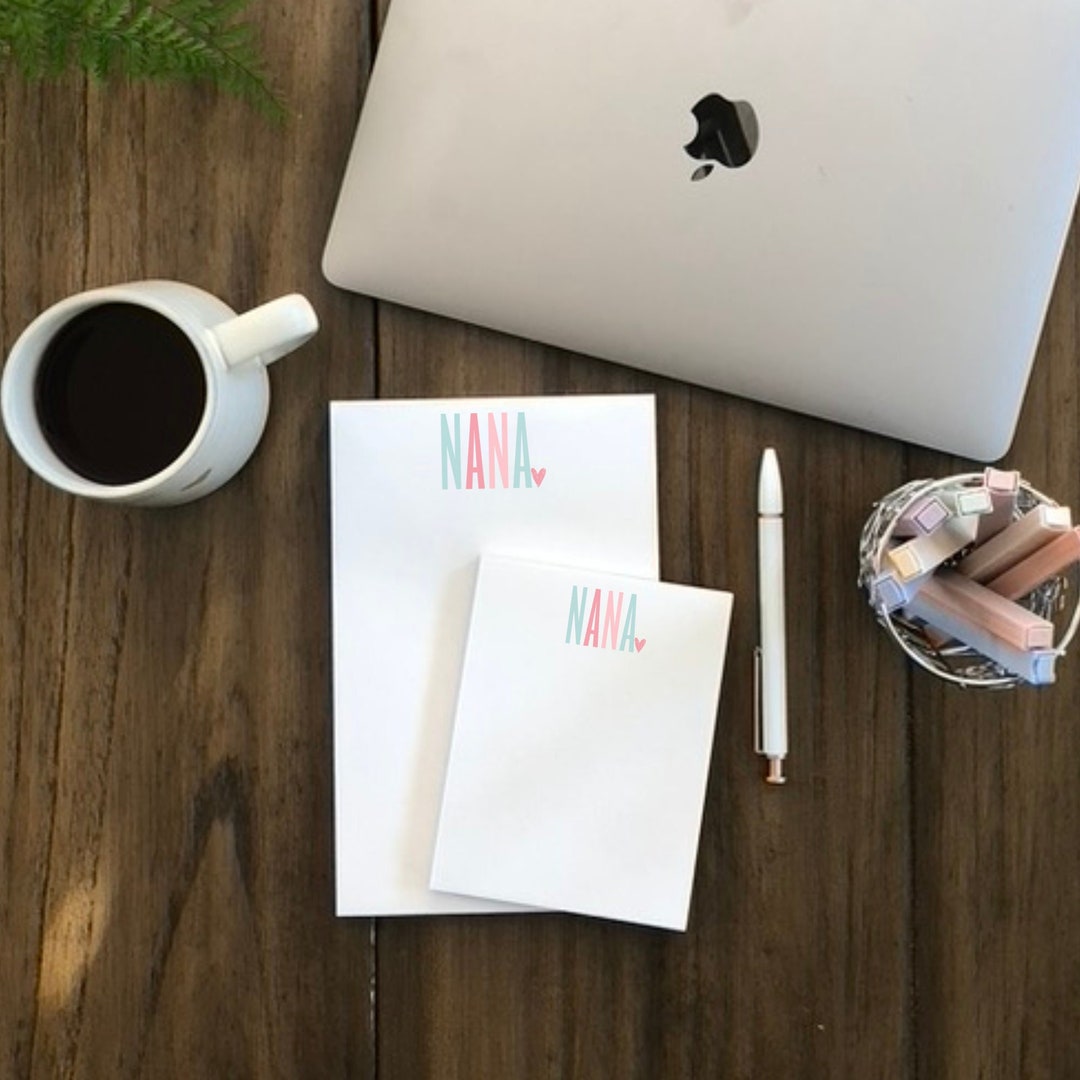 Nana Notepads, Gifts for Nana, Personalized Notepads, Customized ...