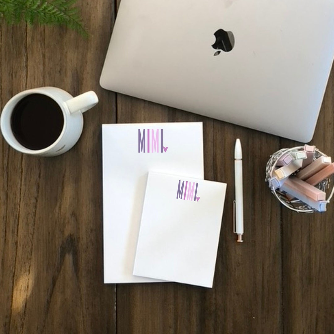 Personalized Mimi Notepads Gifts for Mimi Personalized Notepads ...