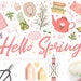 Spring Clipart Digital Download - Graphics and Spring Digital Paper ...