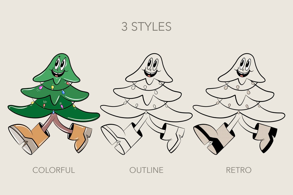 Christmas Character Design Digital Download Commercial Use - Etsy