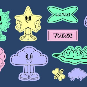 Digital Retro Stickers SVG PNG Download Commercial Use, Laptop Frog ...