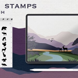 Landscape Creator - Graphic and Brushes for Procreate, Vector, Png ...