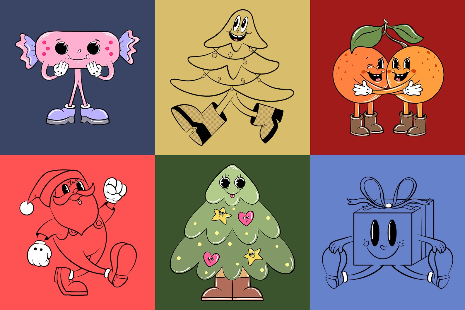 Christmas Character Design Digital Download Commercial Use - Etsy