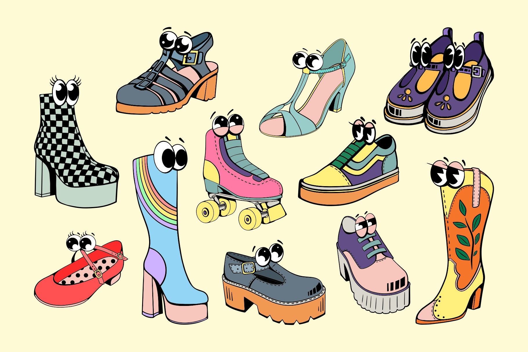 Cartoon Character Design, SVG PNG Digital Download, Sublimation Design ...