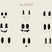Retro Character Design SVG Clipart, 60s Smiley Face SVG/PNG Collection ...
