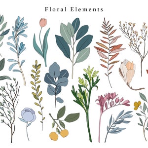 Boho Abstract Clipart Commercial Use and Digital Download, Summer ...