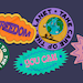 Digital Retro Stickers SVG PNG Download Commercial Use, Laptop Frog ...