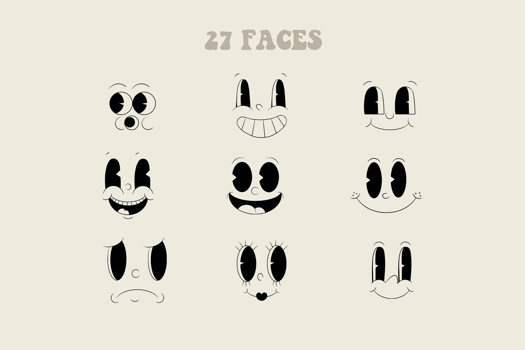 Retro Character Design PNG SVG Digital Download, 90s Groovy Cartoon ...