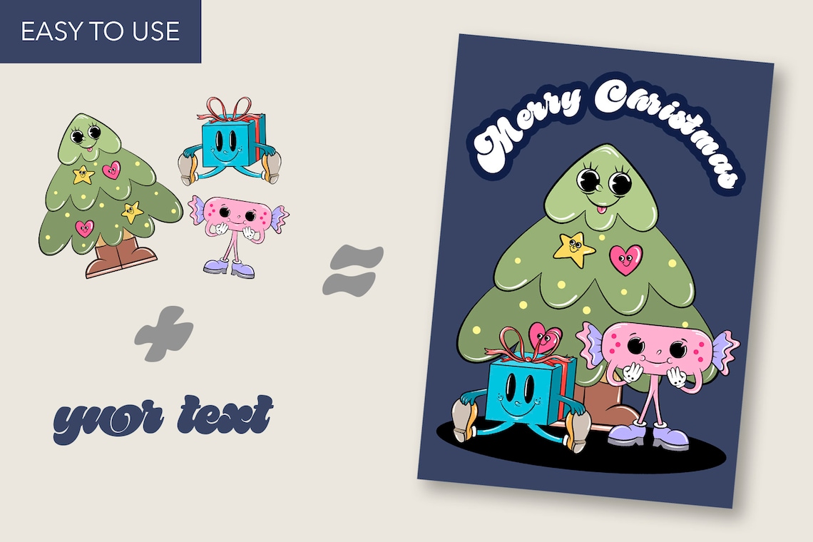 Christmas Character Design Digital Download Commercial Use - Etsy