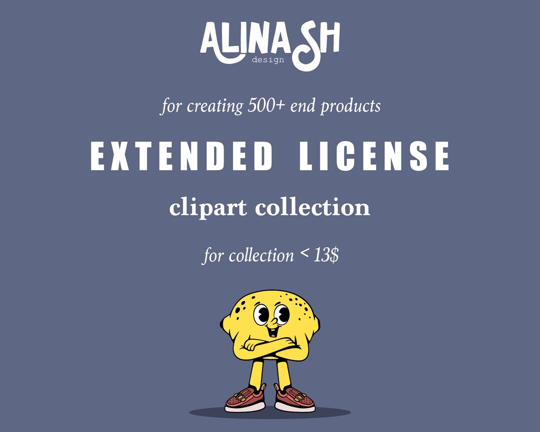 Extended License Clipart Collection - for Collections - Alina Sh Art - Etsy