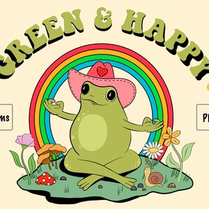 Retro SVG Bundle Cartoon Characters, Cottage Core PNG Clipart Digital ...