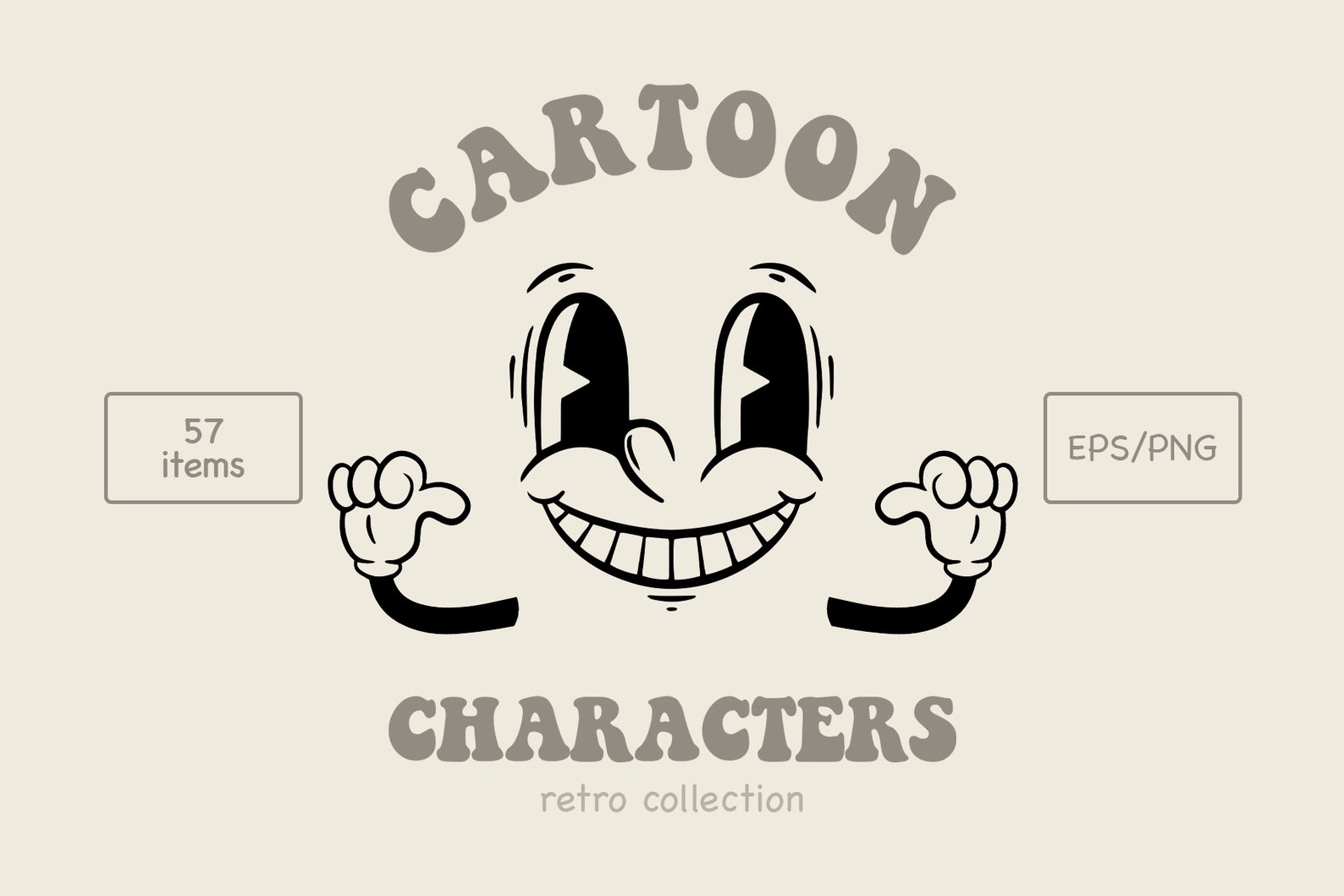 Retro SVG Bundle Cartoon Characters, Cottage Core PNG Clipart Digital ...