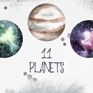 Watercolor Moon Art, Watercolor Space PNG Clipart, Watercolor Space ...