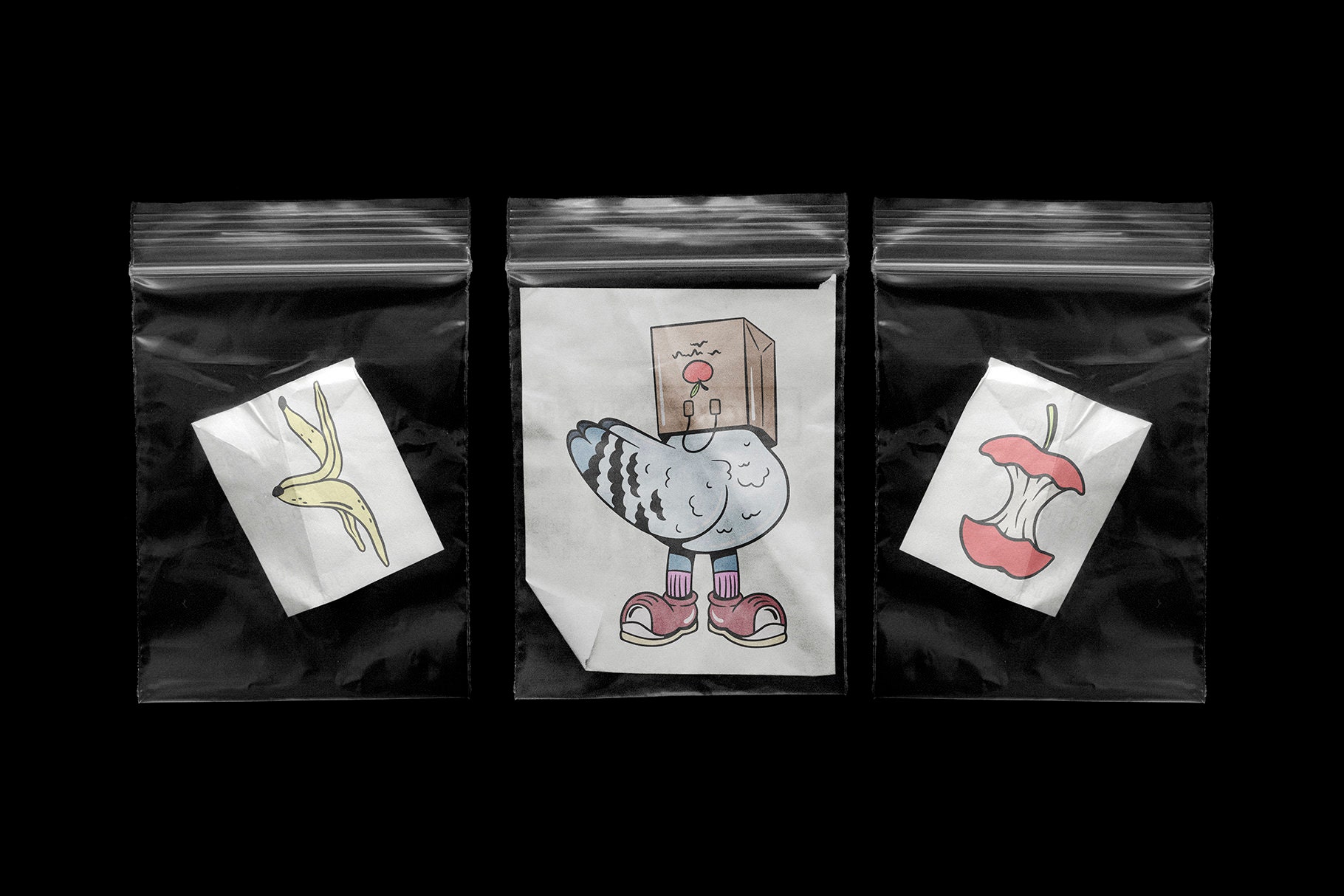 Pigeon Retro Cartoon Character Design Digital Download Bird - Etsy