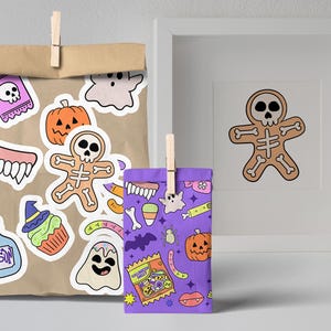 Halloween Doodles Clipart | Spooky Hand-drawn PNG Stickers (digital ...