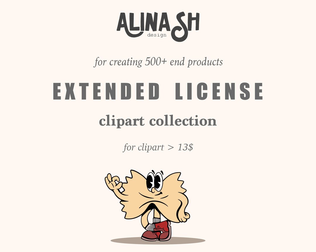 Extended License One Clipart - for One Single Clipart or Clipart Set ...
