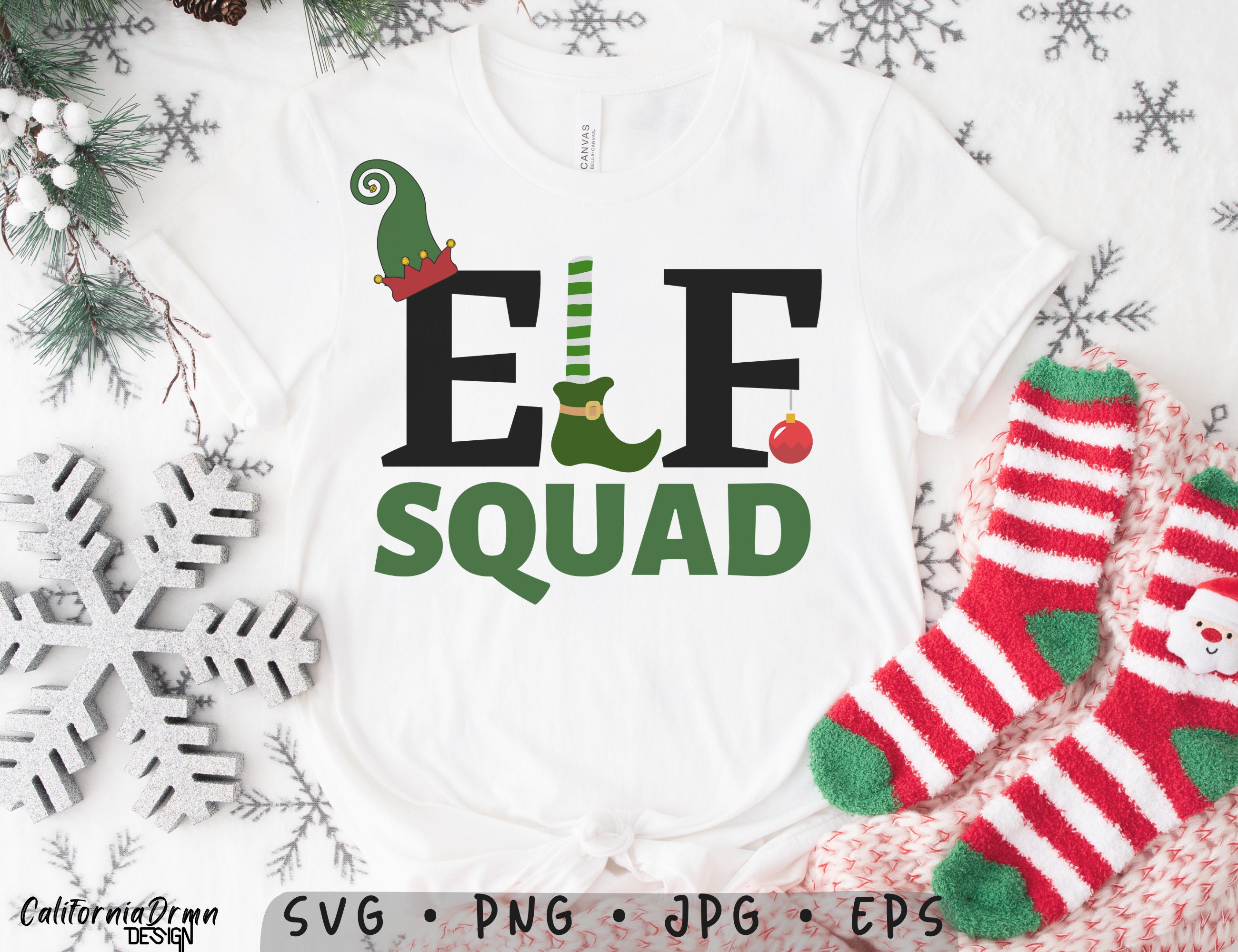 Elf Squad SVG, Christmas Elf Shirt Svg, Santa Helpers Svg, Holiday Svg ...