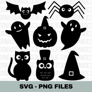 Halloween SVG PNG Bundle, Fall Halloween Clipart, Halloween Pumpkin ...