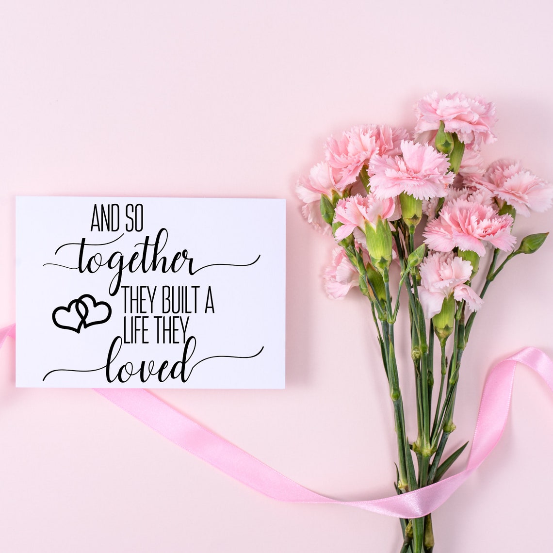 And so Together They Built A Life They Loved SVG Wedding Gift - Etsy