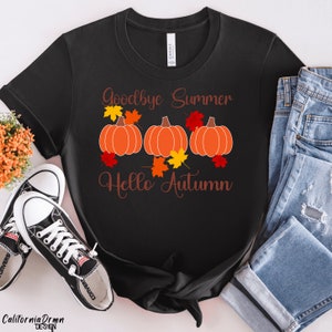 Goodbye Summer Hello Autumn SVG, Welcome Fall Pumpkin Spice SVG, Fall ...
