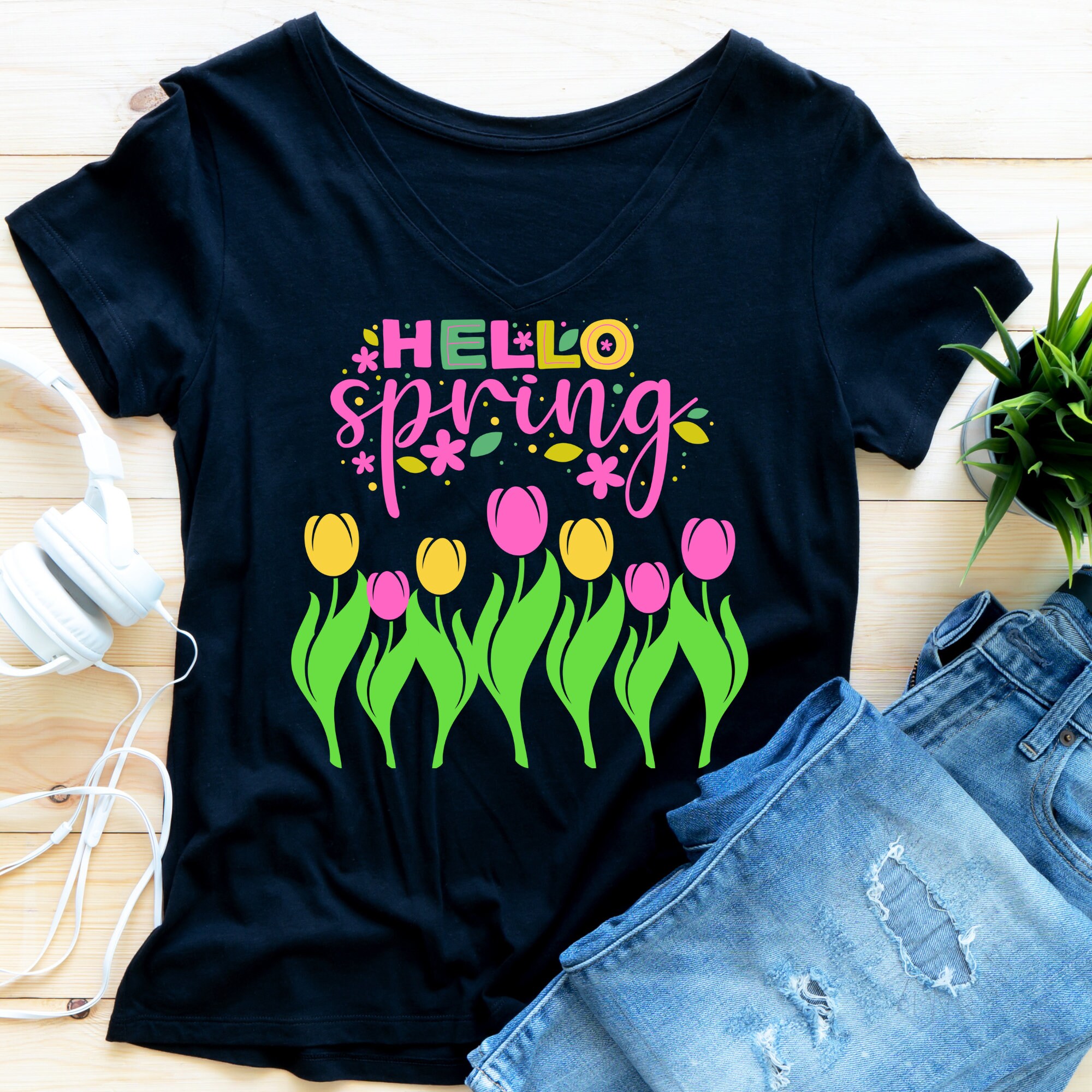 Hello Spring SVG, Welcome Spring SVG, Spring T-shirt, Spring Shirt ...
