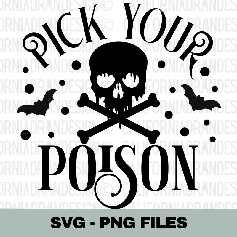 Pick Your Poison Sign - Etsy