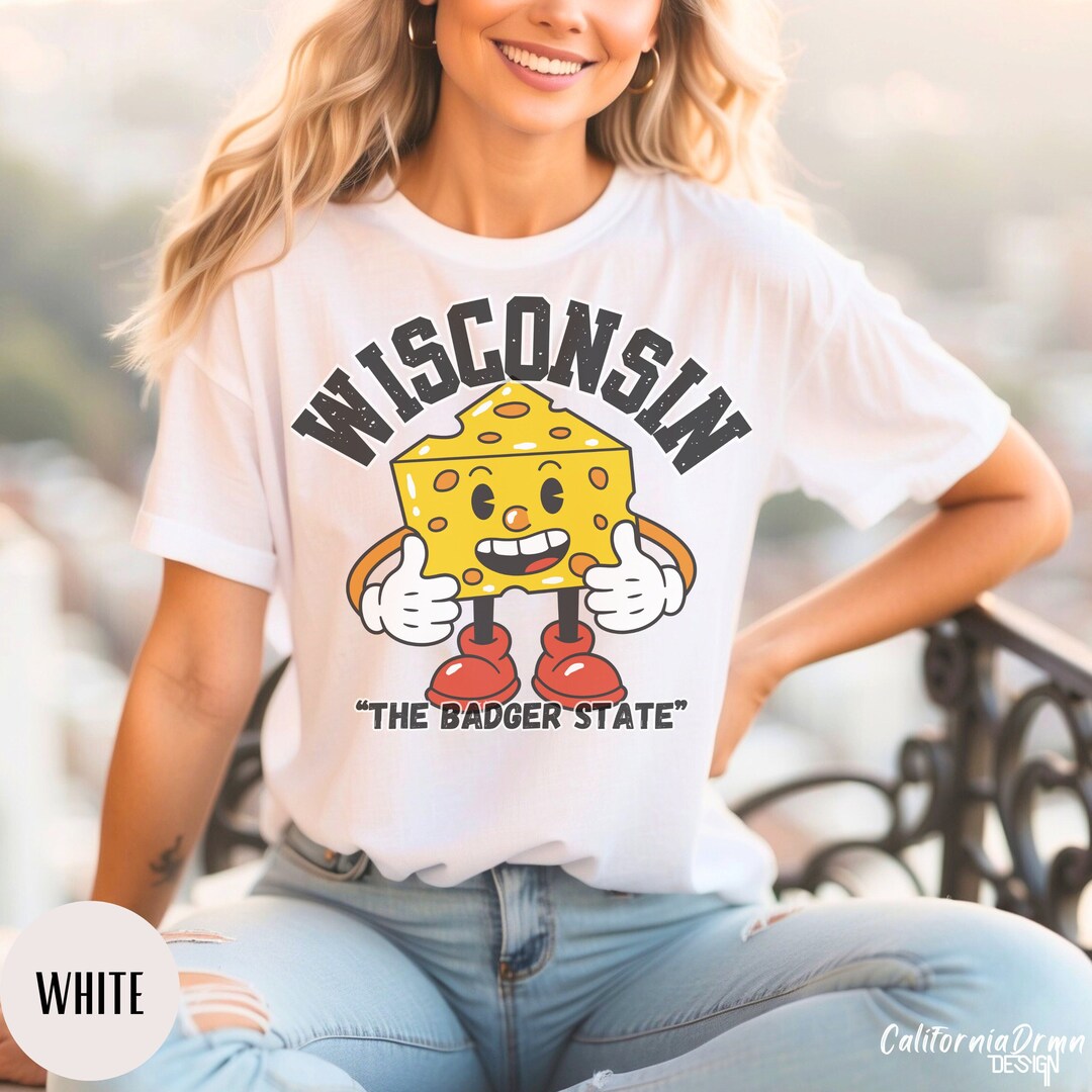 Comfort Colors Wisconsin T-shirt, Unisex Retro Vintage Tee, the Badger ...