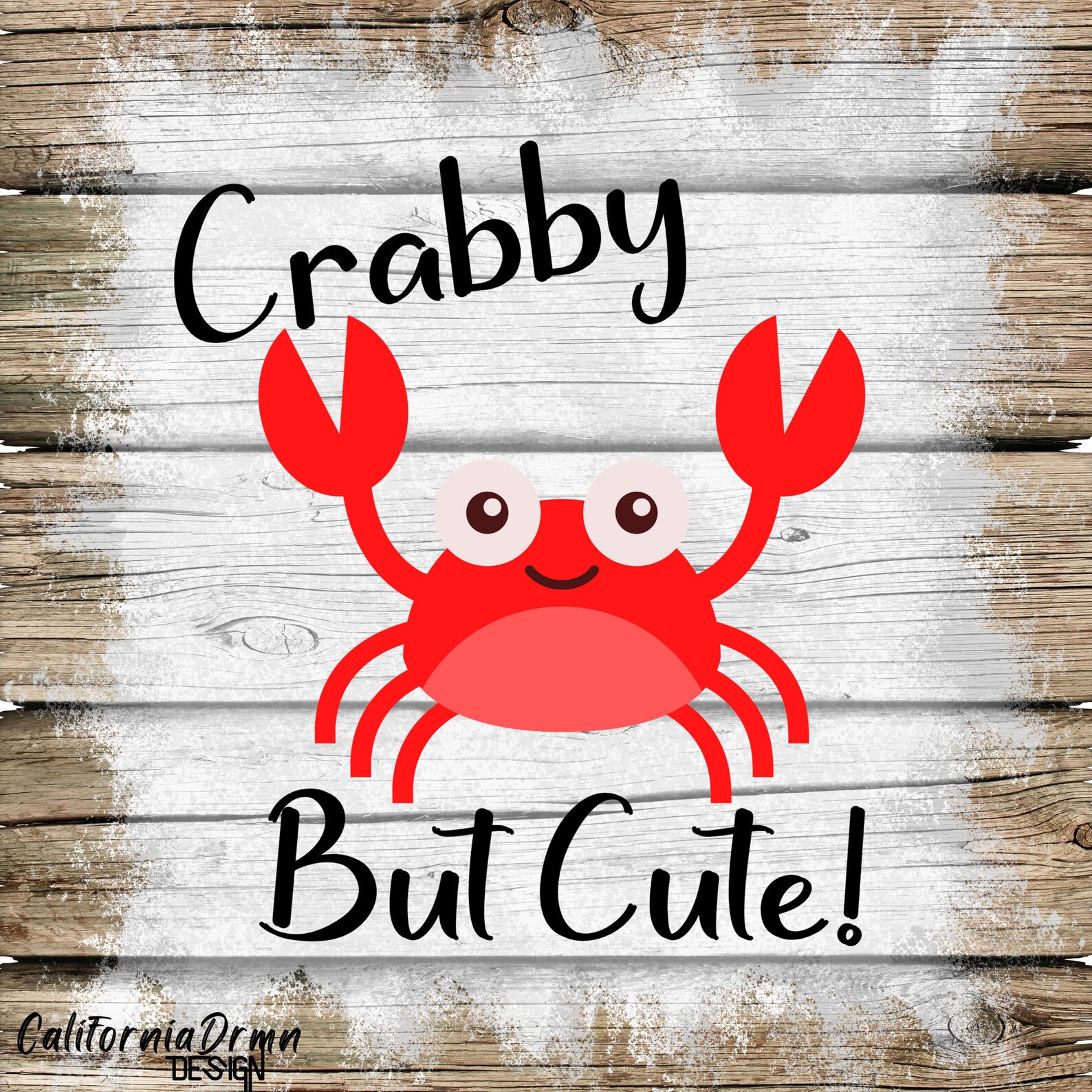 Crabby but Cute SVG, Crab Svg, Crab Shirt Svg, Crab Lovers Seafood Gift ...