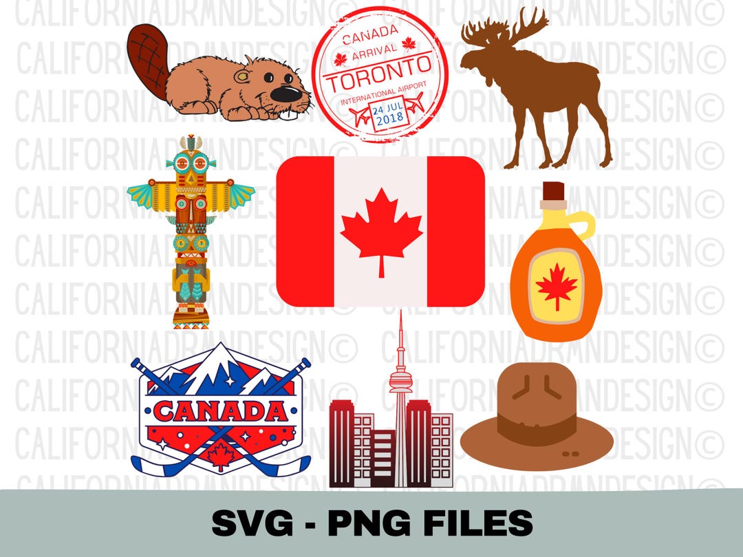 Canada SVG Bundle | Canada Clipart Png | Canadian Travel Shirt SVG ...