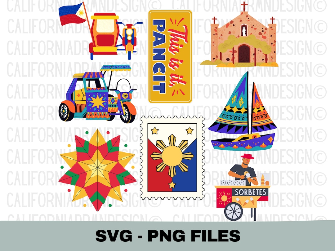 Filipino SVG PNG Bundle | Philippines Clipart | Pinoy Pride Shirt ...