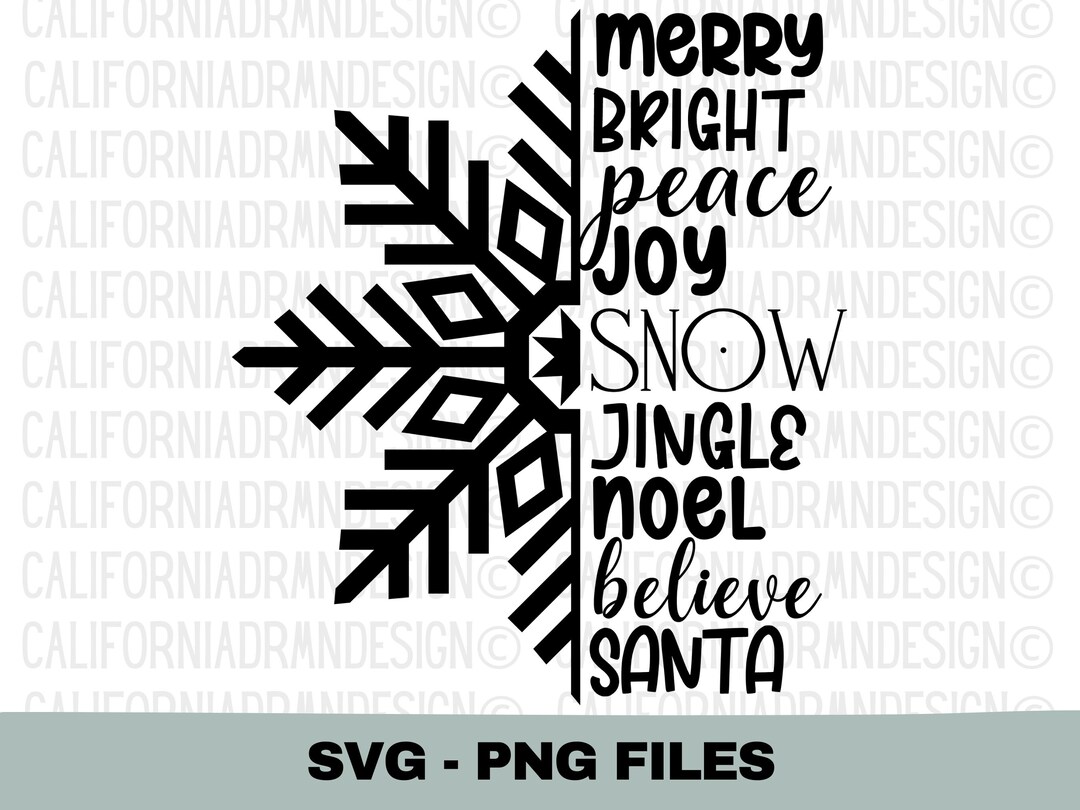 Snowflake SVG PNG Files, Christmas Shirt Svg, Snowflake Sign Svg, Door ...
