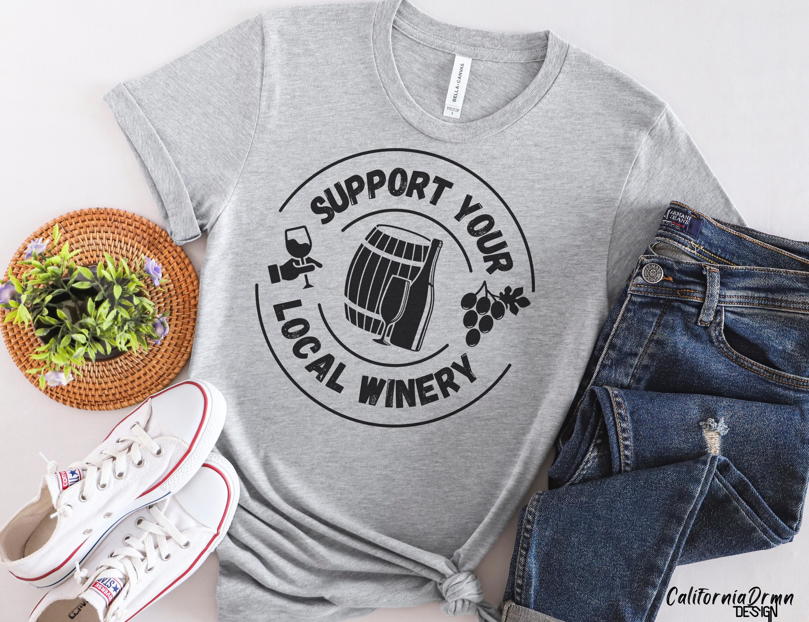 Support Your Local Winery Svg, Vineyard Wine Tasting Svg, Wine Country ...