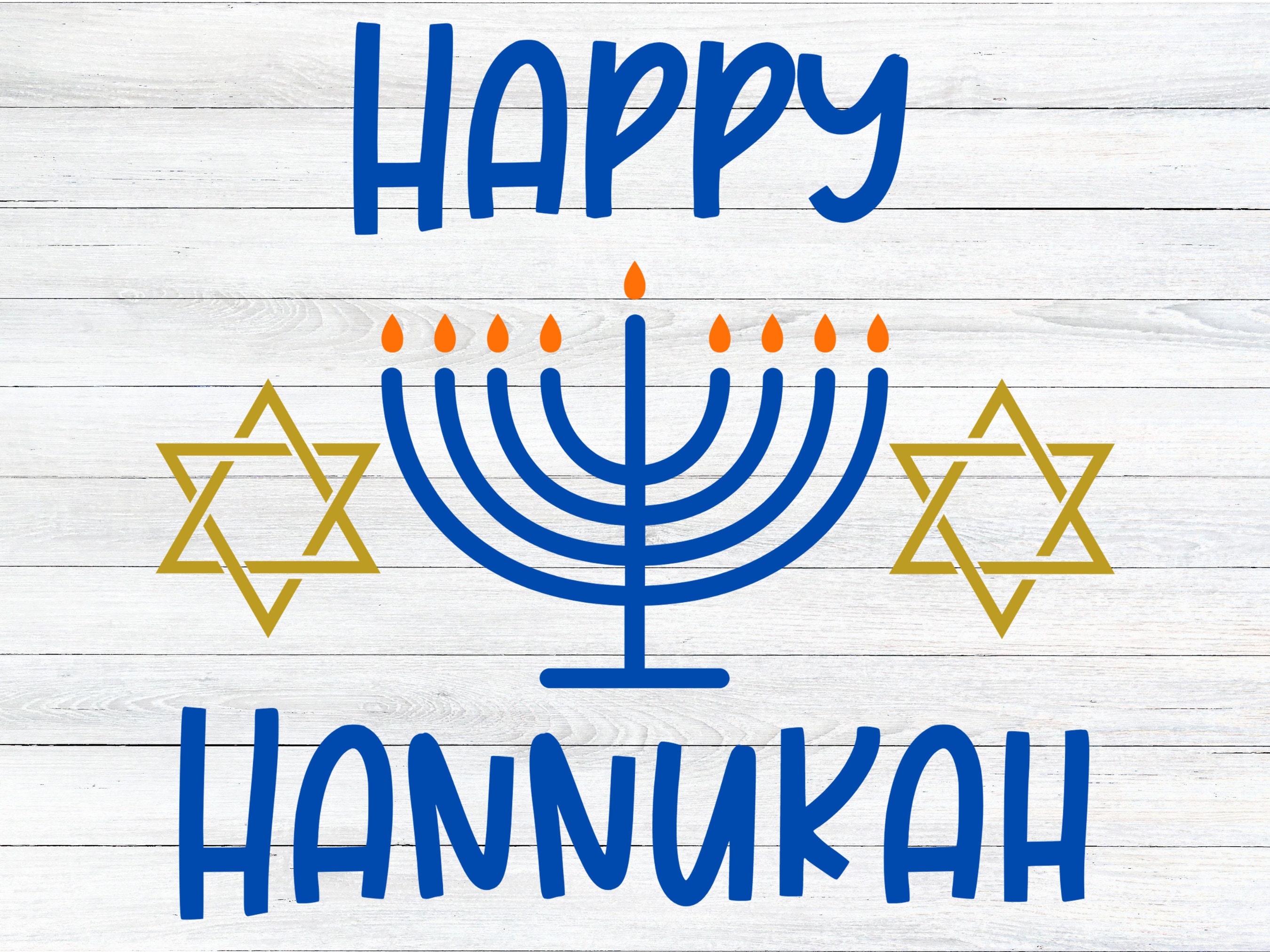 Happy Hanukkah SVG, Menorah Svg, Star of David Svg, Chanukah Jewish ...