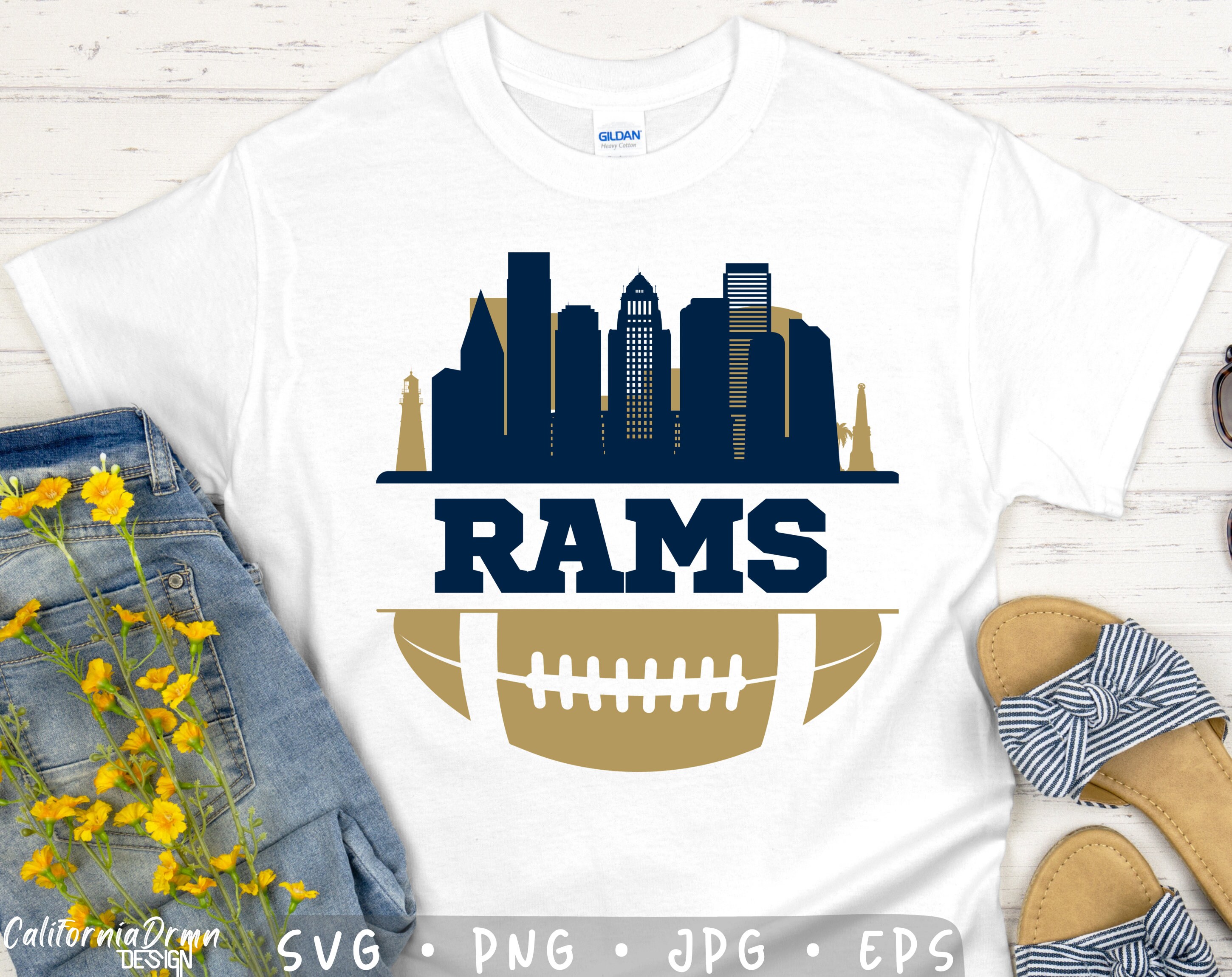 Rams SVG, Football SVG, LA Svg, Rams T Shirt, Rams Shirt, Football Tees ...