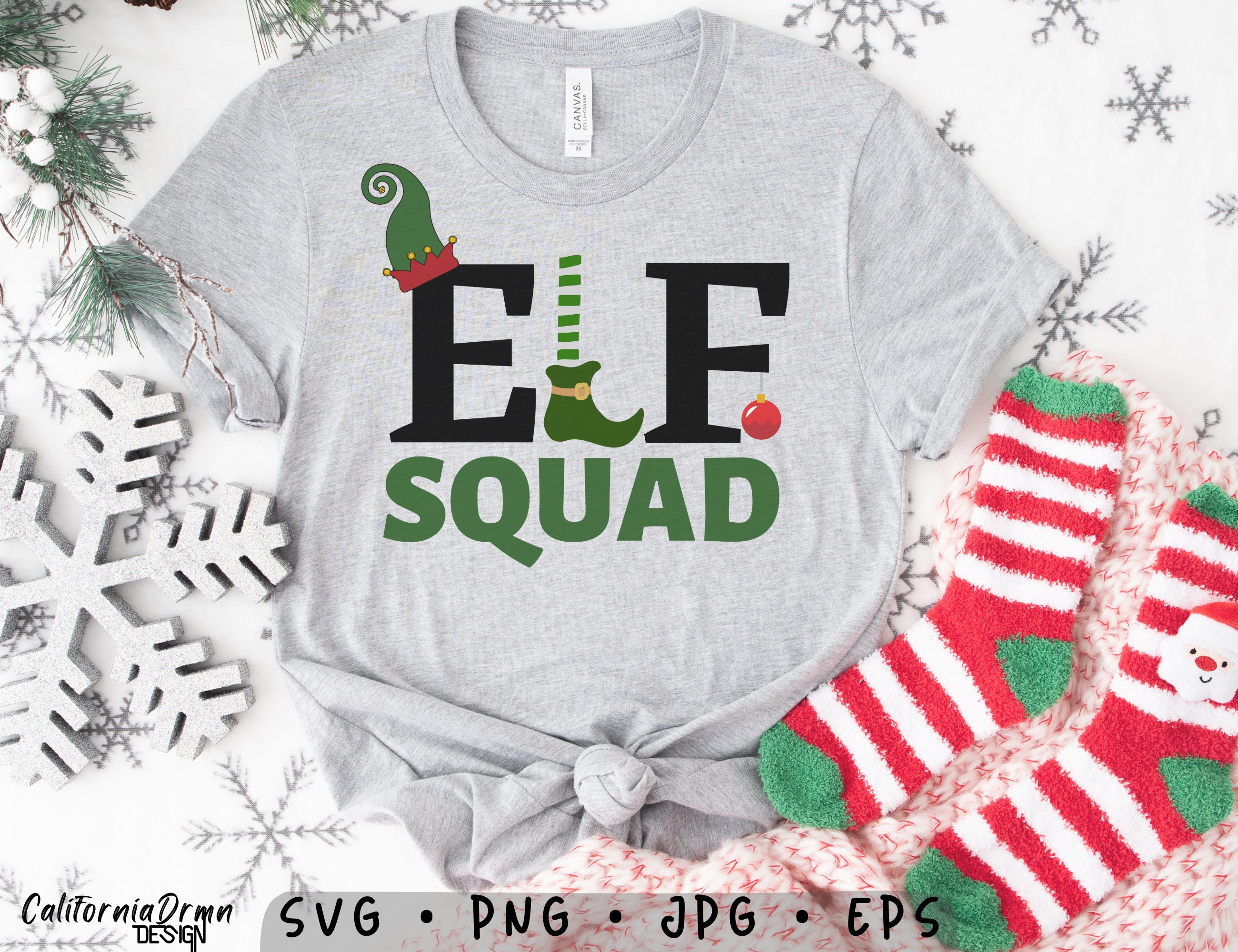 Elf Squad SVG, Christmas Elf Shirt Svg, Santa Helpers Svg, Holiday Svg ...