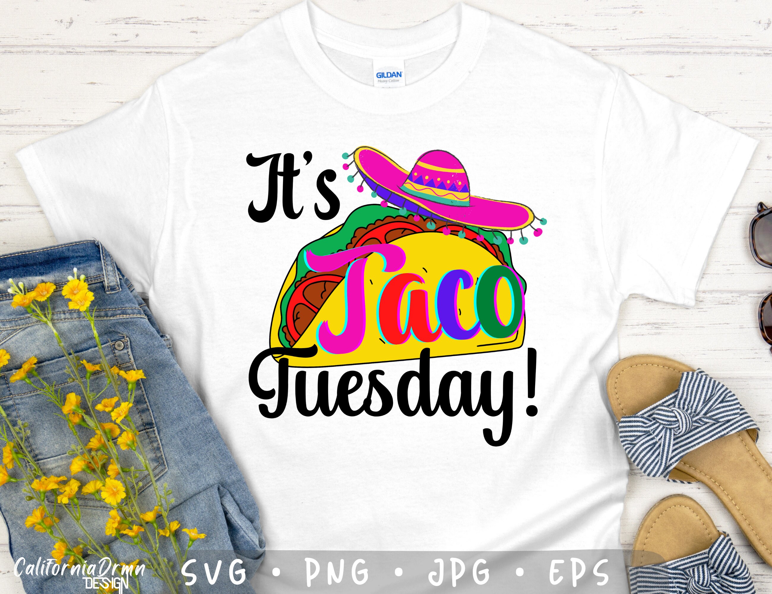 Taco Tuesday SVG, Taco Tuesday T Shirt, It's Taco Tuesday Svg, Cinco De Mayo SVG, Taco Tuesday ...