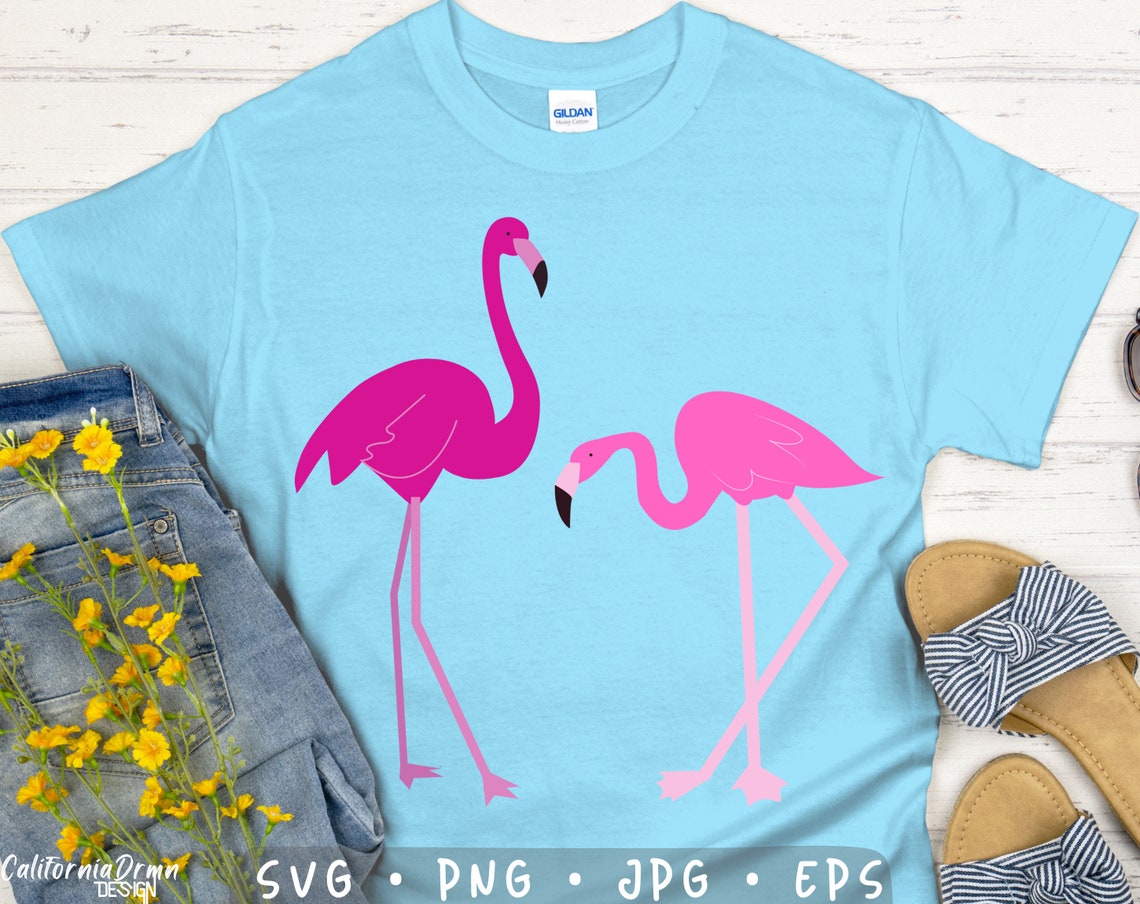 Pink Flamingo SVG Pink Flamingo T Shirt Tee T-shirt Pink - Etsy