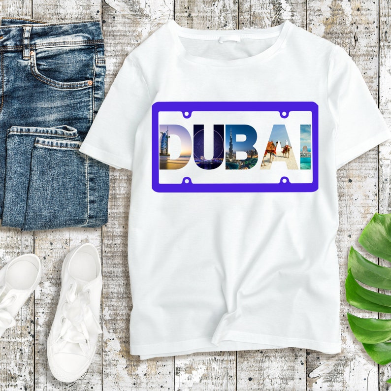 Dubai License Plate PNG, Dubai Family Vacation T-shirt Gift, Dubai UAE ...