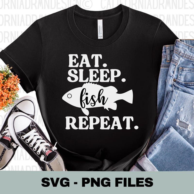 Eat Sleep Fish - Etsy
